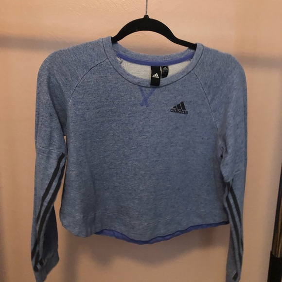 adidas | Tops | Adidas Crop Pull Over | Poshmark